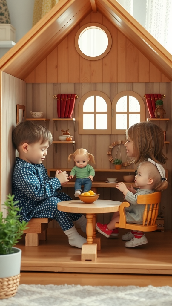 5 Adorable Wooden Dollhouse Ideas for Endless Playtime Fun