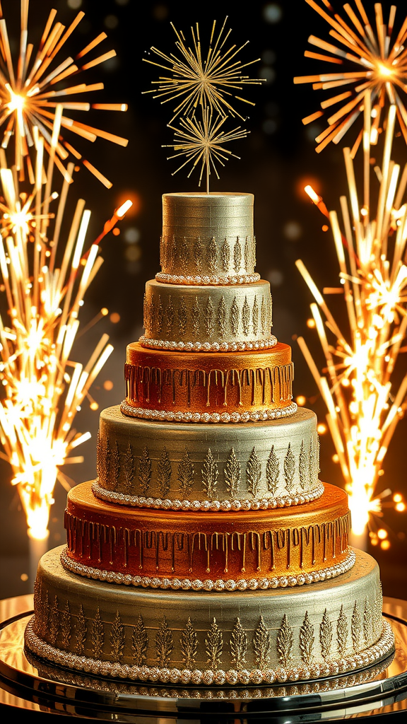 5 Stunning New Year Cake Designs to Celebrate 2025