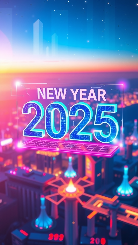 5 Creative 3D Poster Ideas for New Year 2025 Celebrations