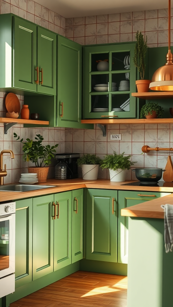 5 Stunning Green Kitchen Cabinet Ideas to Transform Your Space