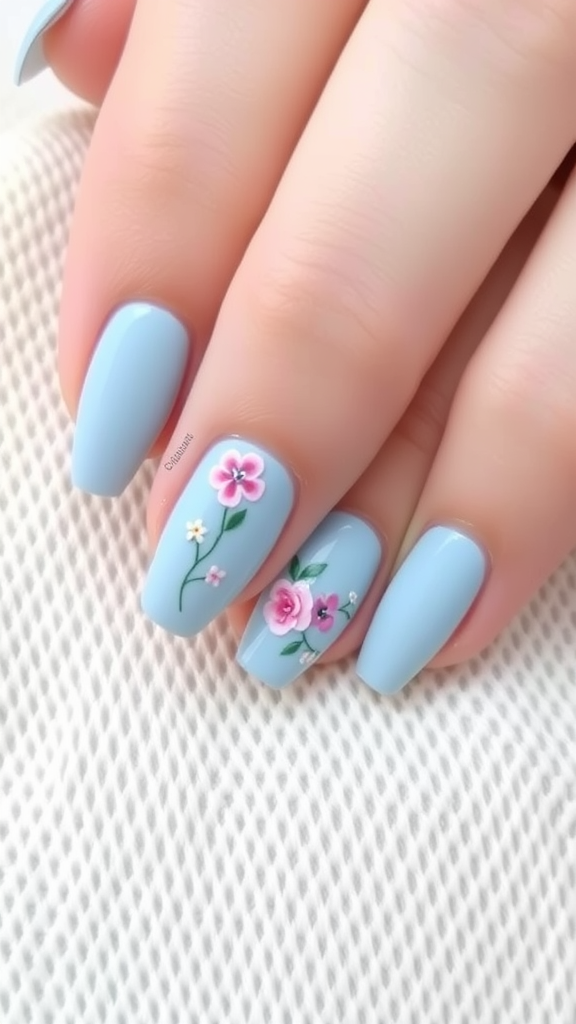 5 Stunning Blue Nail Designs for Short Nails