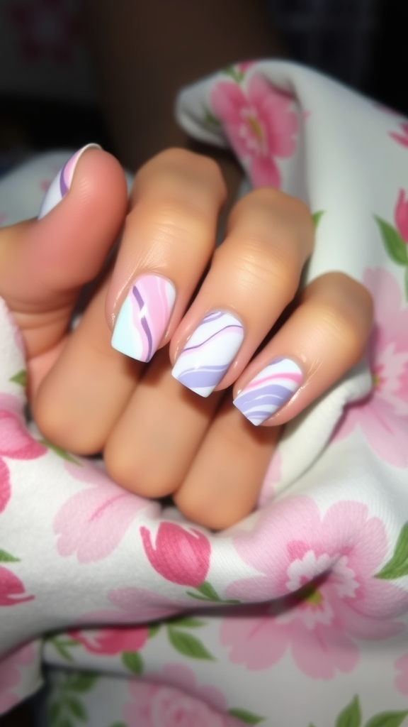 5 Stunning Marble Nail Designs for Short Nails