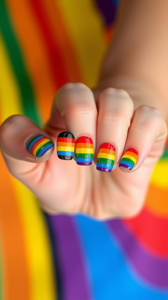 5 Stunning Pride Nail Designs for Short Nails
