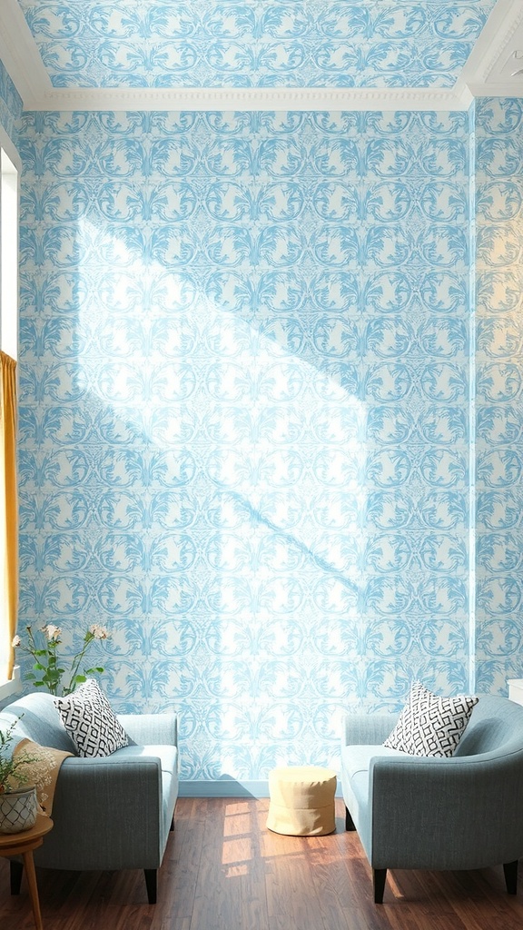 5 Stunning Blue Wallpaper Ideas for a Refreshing Home Makeover