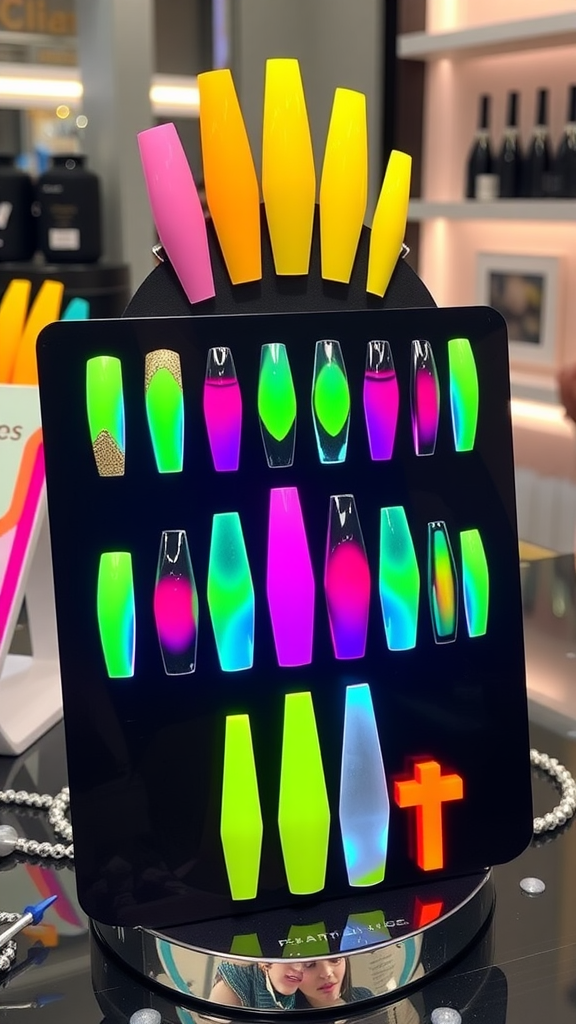 5 Stunning Neon Acrylic Nail Designs to Try