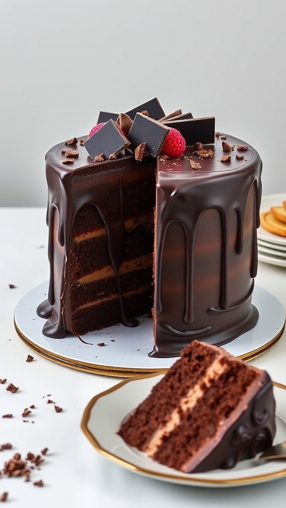 Rich Chocolate Ganache Layer Cake Recipe - Epicurean Escape