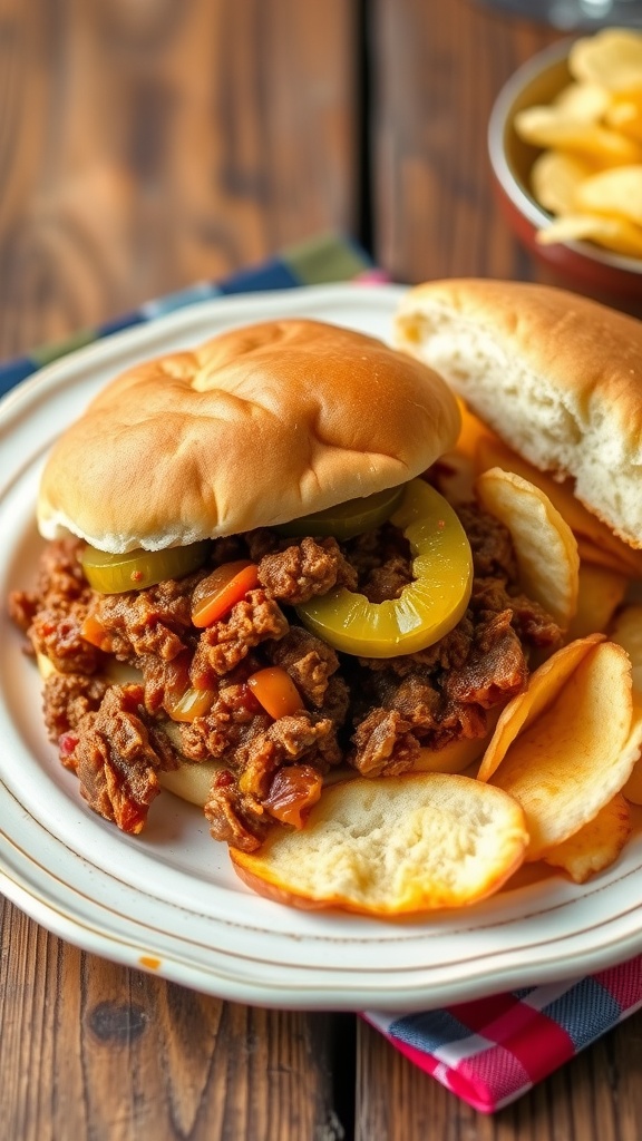 Savory Chopped Beef Sloppy Joes Recipe - Epicurean Escape