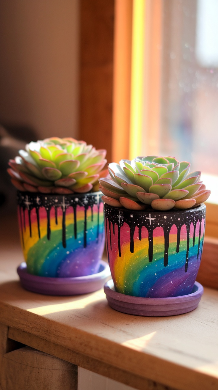 10 Creative Painted Plant Pot Ideas to Brighten Your Space