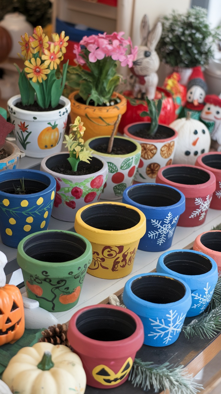 10 Creative Painted Plant Pot Ideas to Brighten Your Space