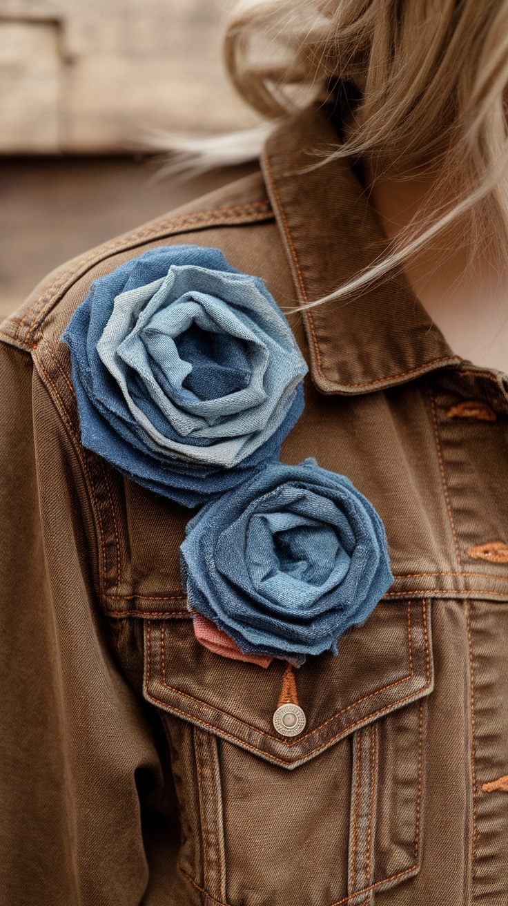 10 Creative Ways to Make Denim Flowers for Your Home Decor