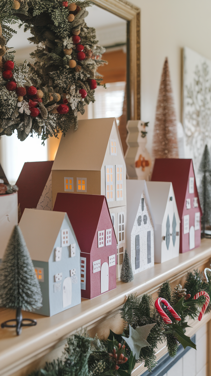 10 Genius DIY Christmas Village Paper Houses You Can Make Today
