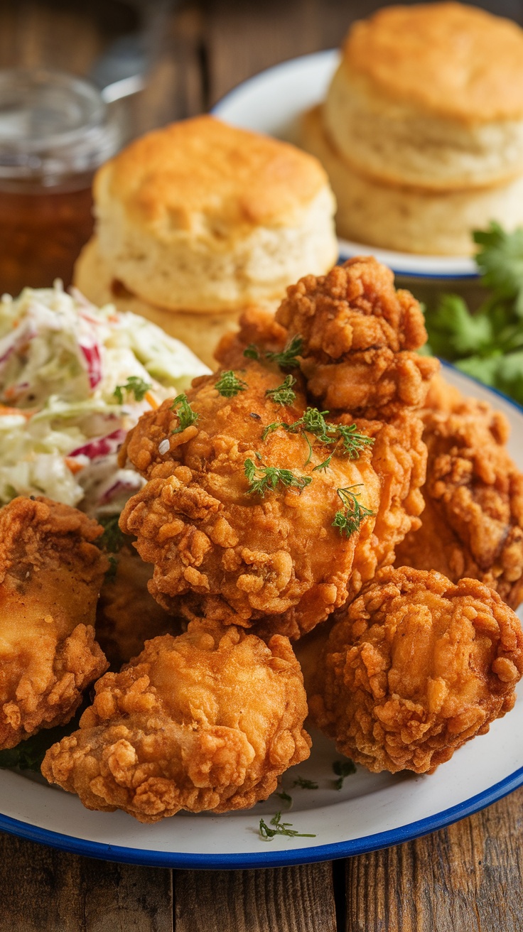 Crispy Southern Style Fried Chicken Recipe - Kitchen Craftiness