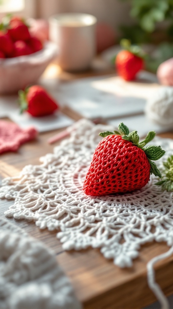 10 Adorable Crochet Strawberry Patterns to Try