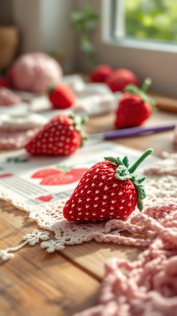 10 Adorable Crochet Strawberry Patterns to Try Today