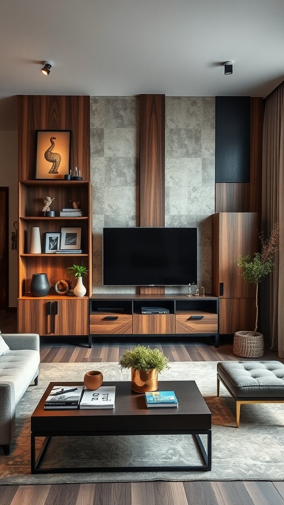 20 Stylish Wall Unit Ideas for Your Living Room - Tool Trip