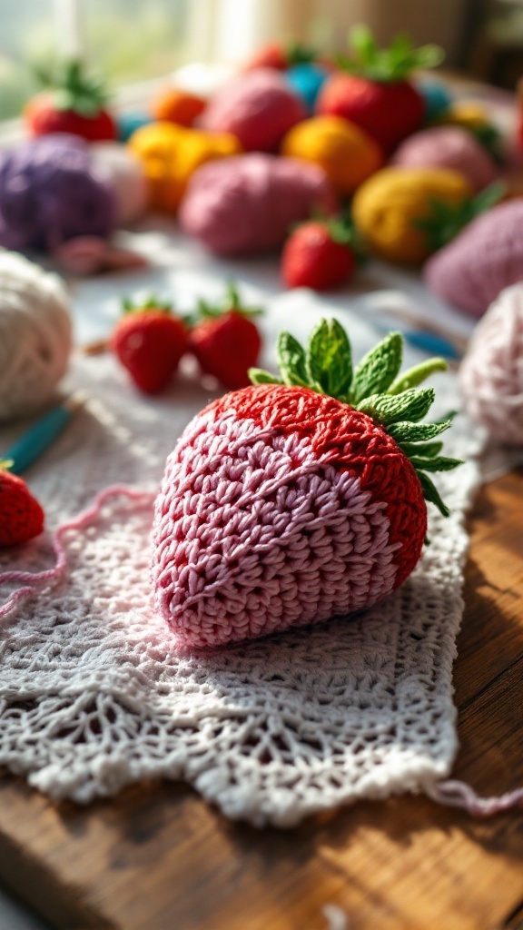 10 Adorable Crochet Strawberry Patterns to Try Today