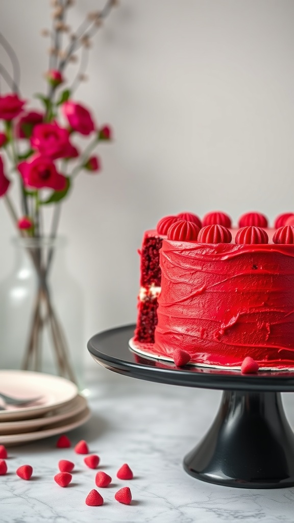 17 Stunning Red Cake Ideas for Every Occasion - The Foodie Flavor