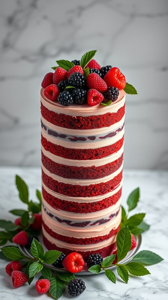 17 Stunning Red Cake Ideas for Every Occasion - The Foodie Flavor