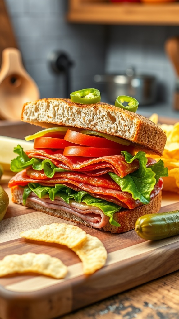 Homemade Italian BMT Sandwich Recipe - Fakeaway Recipes