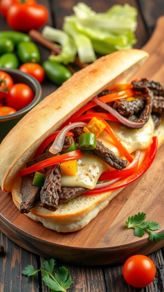 Homemade Steak and Cheese Sub Sandwich Recipe - Fakeaway Recipes